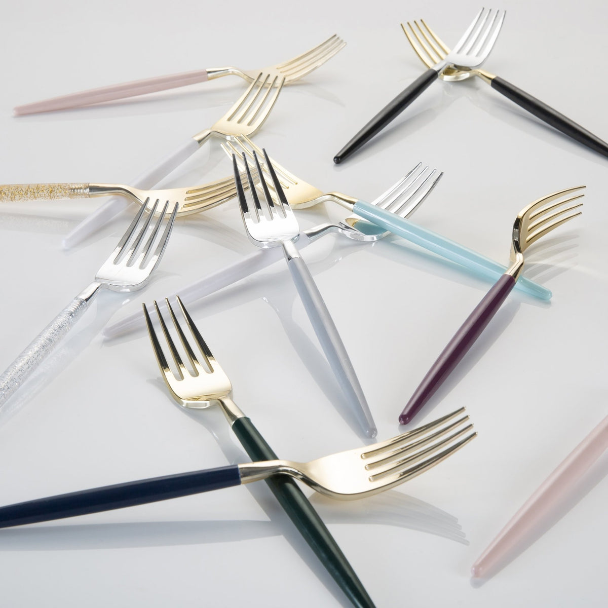 Two Tone Plastic Cutlery – Luxe Party NYC